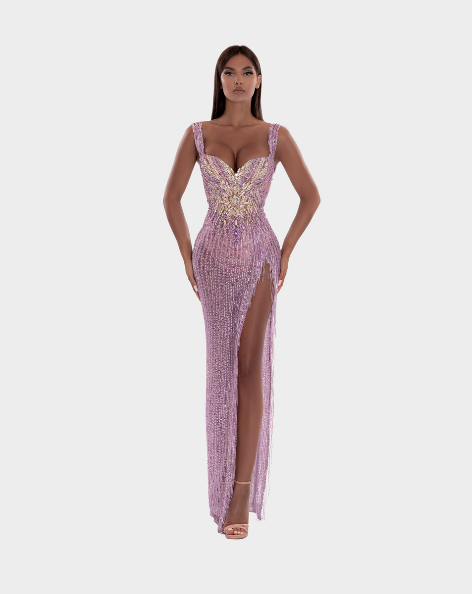 WIDE STRAP CORSET LONG DRESS – ALBINA DYLA