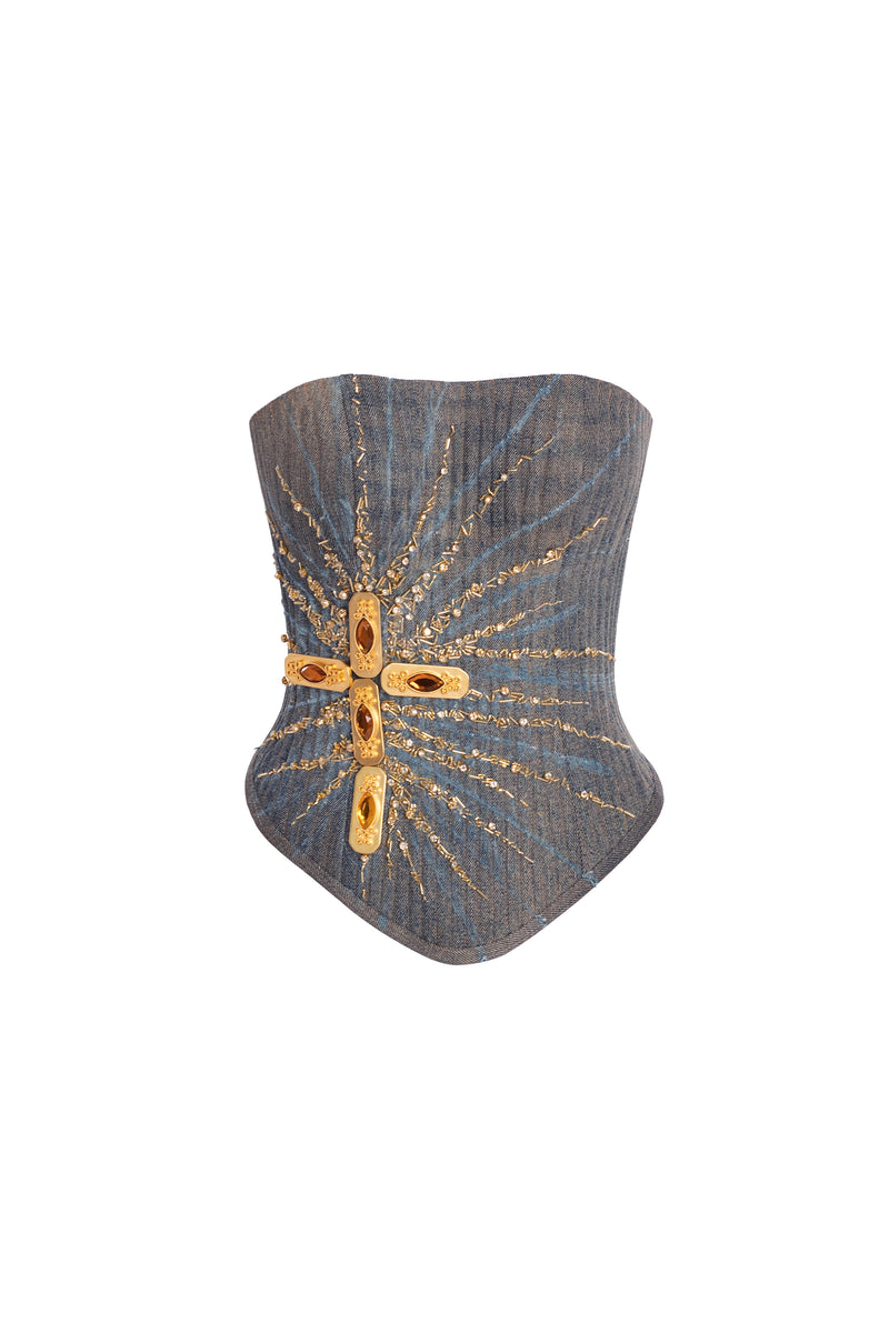 Sunburst Cross Corset – ALBINA DYLA