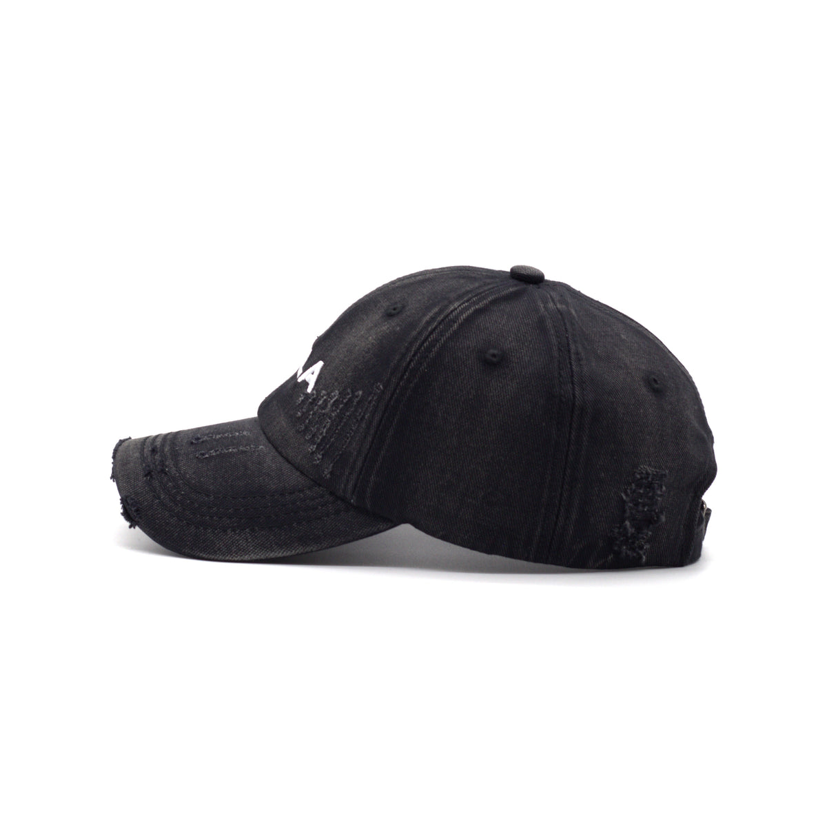 Black Distressed Cap – ALBINA DYLA