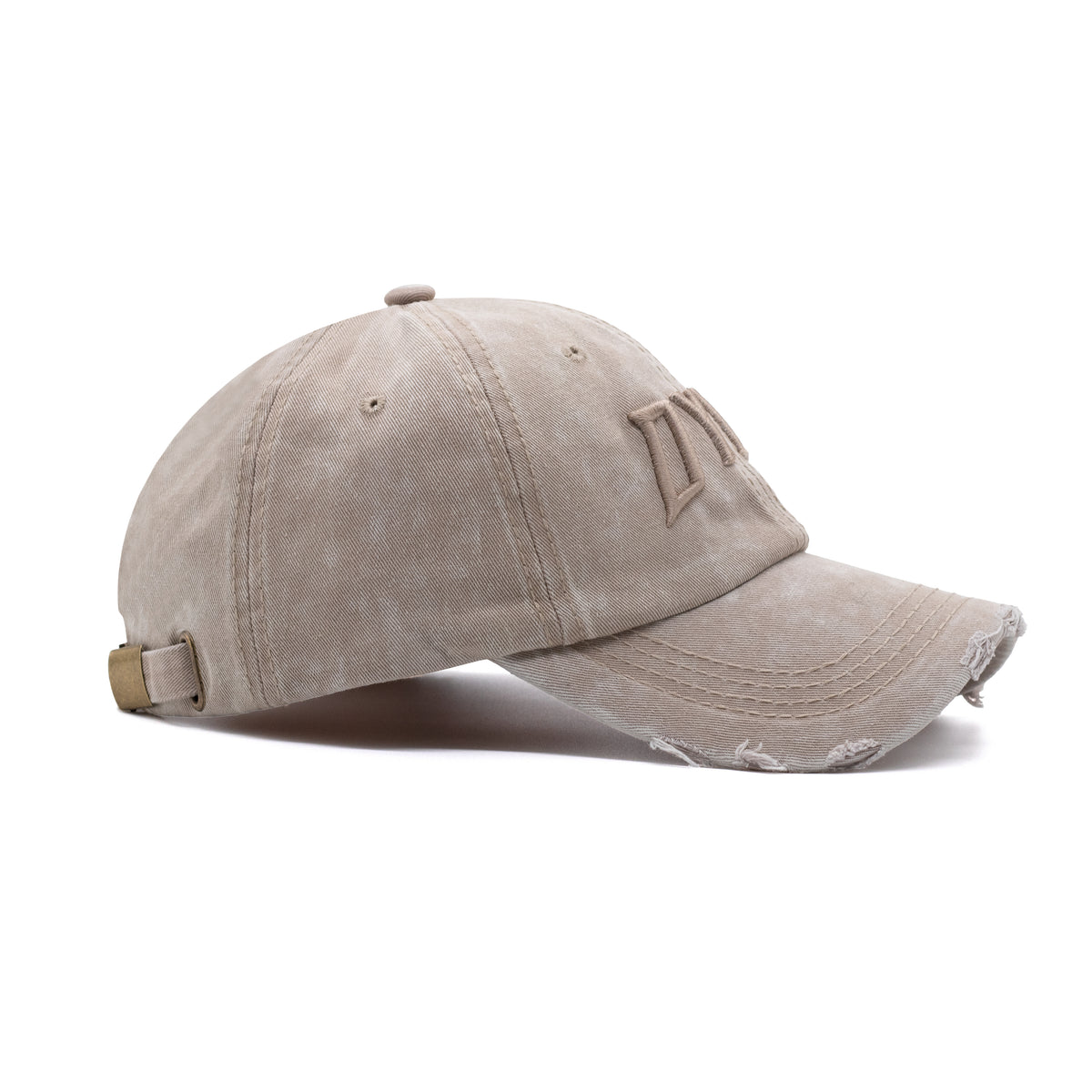 Light Beige Distressed Cap – ALBINA DYLA
