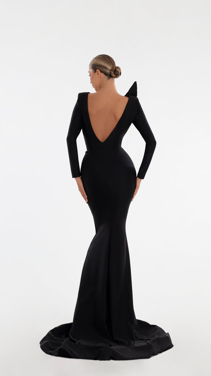 Obsidian Wave Gown – ALBINA DYLA