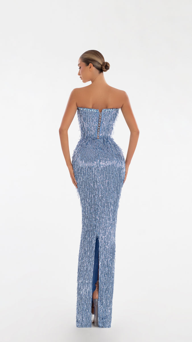 Sapphire Gleam Gown (Limited Availability) – ALBINA DYLA